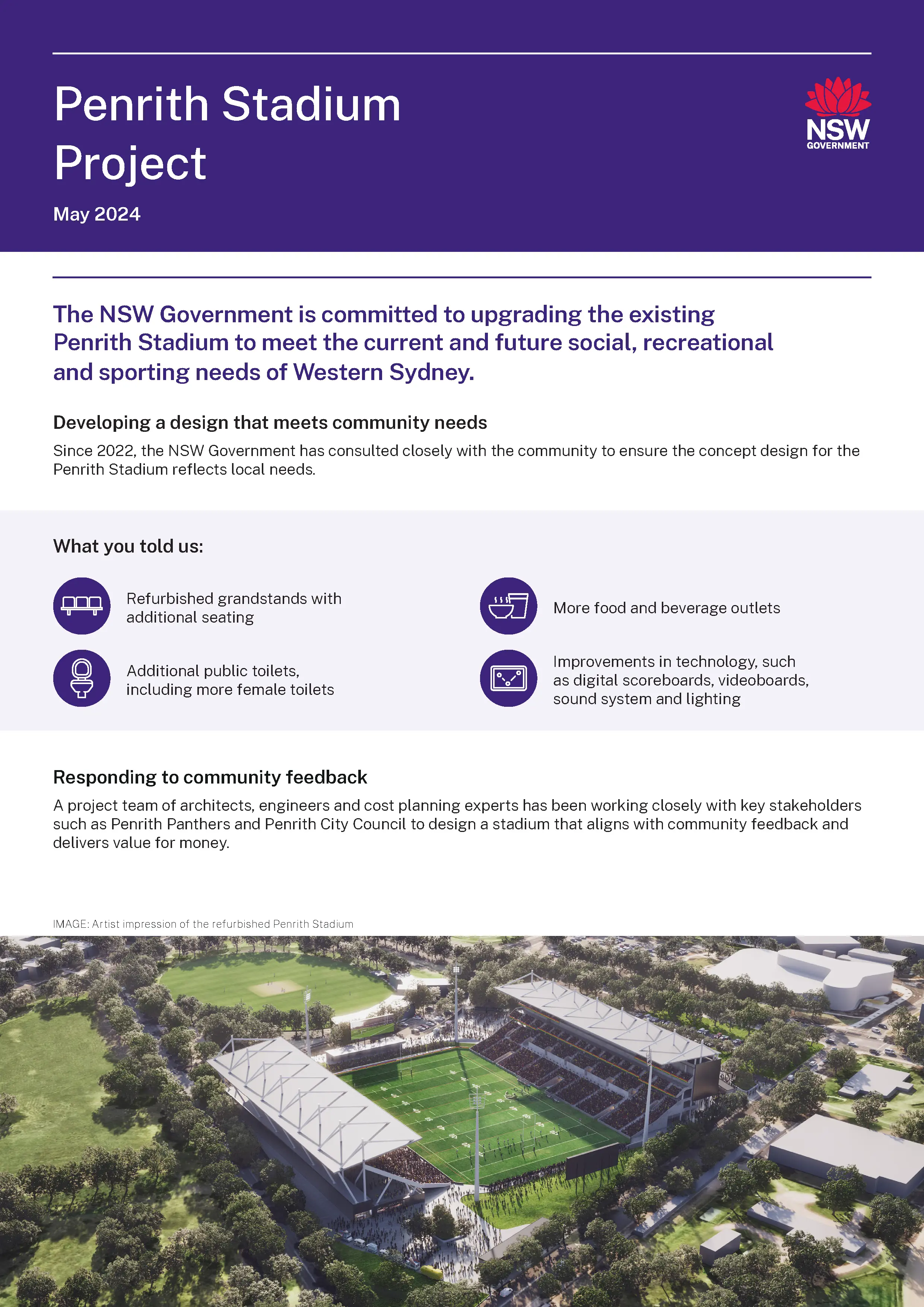 What we are building | Penrith Stadium